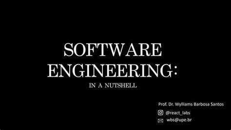 Software Engineering In A Nutshell Pdf