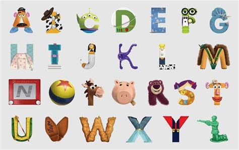 Toy Story Alphabet Learning Fun Toy Story Yearbook Theme Toy Story