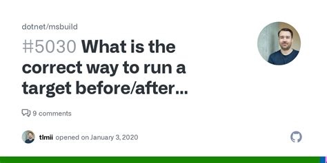 What Is The Correct Way To Run A Target Beforeafter Restore · Issue 5030 · Dotnetmsbuild