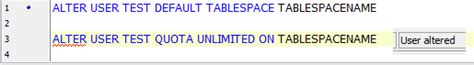 Oracle 사용자 기본 테이블스페이스 변경 And 할당 Alter User Default Tablespace And Quota 범상치 않은 블로그