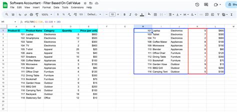 Google Sheets Filter Based On Cell Value Simple Methods