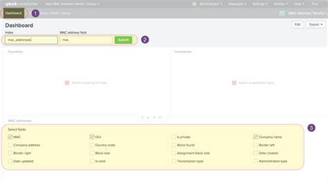 Splunk Module Integrations Api Mac Address Vendor Lookup