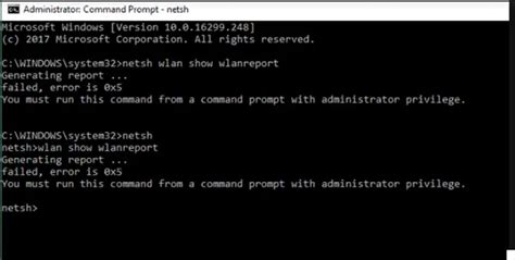 Wireless Network Report Fails With Error 0x2 Or 0x5 On Windows 1110