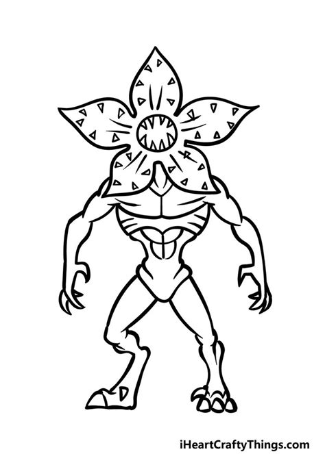 How To Draw A Demogorgon A Step By Step Guide Stranger Things Art