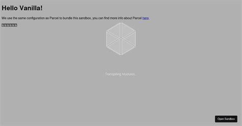 Vanilla Codesandbox