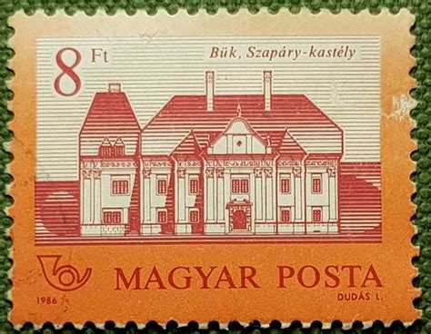 Vintage Hungarian Stamp 8 Ft Buk Szapari Kastely 1986 1995 Picclick Au