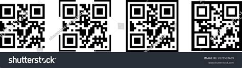 Qr Code Set Set Qr Code Stock Vector Royalty Free Shutterstock