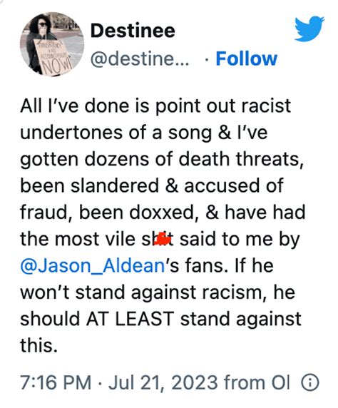 Destinee Stark Hit With Death Threats Over Aldean Fact Check Video