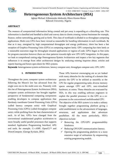 Gpu Computing An Introduction Pdf