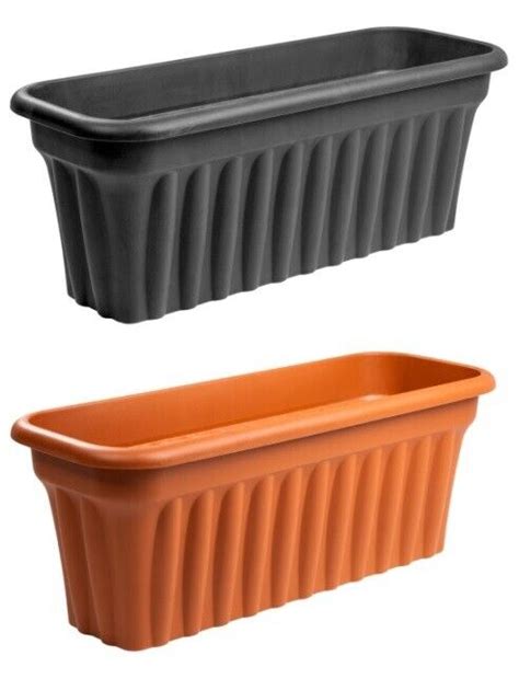 Plant Plastic Planter Boxes Raised Garden Outdoor Plastic Large