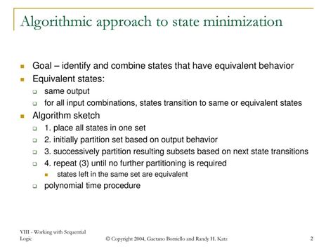 Finite State Machine Optimization Ppt Download