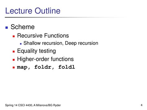 Ppt Functional Programming With Scheme Recursive Functions And Higher Order Functions