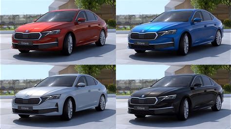 New Skoda Octavia 4 Facelift Colours 2024 Youtube
