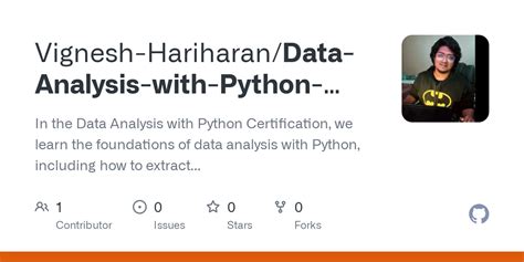 Github Vignesh Hariharandata Analysis With Python Free Code Camp In