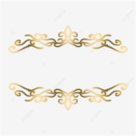 심미적이고 귀여운 금색 배너 테두리 틀 국경 프레임 금 Png 일러스트 및 Psd 이미지 무료 다운로드 Pngtree