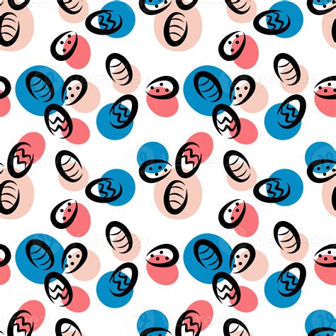 Easter Pattern With Eggs 22540465 Png