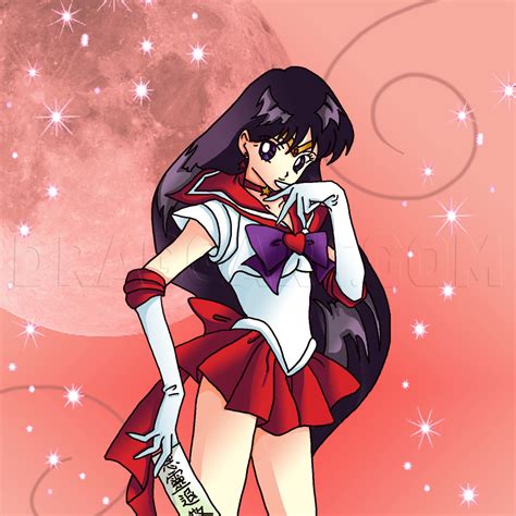 How To Draw Sailor Mars Step By Step Drawing Guide By Koreacow