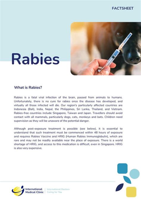 Rabies Imc Medical Clinic