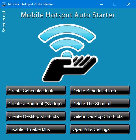 Automatically Turn On Mobile Hotspot On Windows Startup