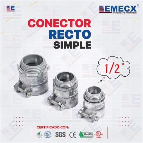 Conector Recto Simple 12 Conduit Yllaconza