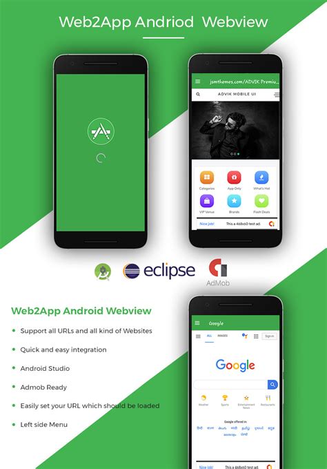 Web2app Android Webview App Template 77037