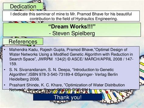 Optimization Of Water Distribution Systems Design Parameters Using Ge