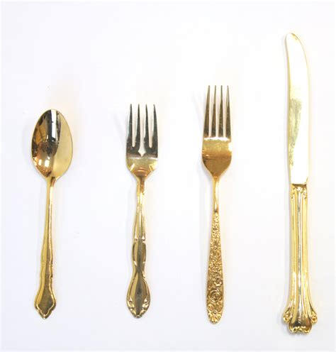 Vintage Gold Plated Silverware