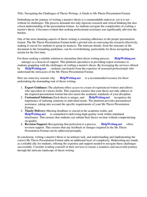 Ms Thesis Presentation Format Pdf Thesis Microsoft Power Point