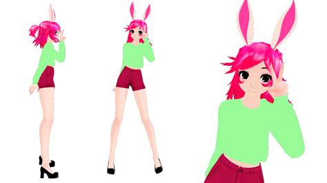 Tda Mmd Minty The Rabbit Dl By Mangle Foxcian On Deviantart