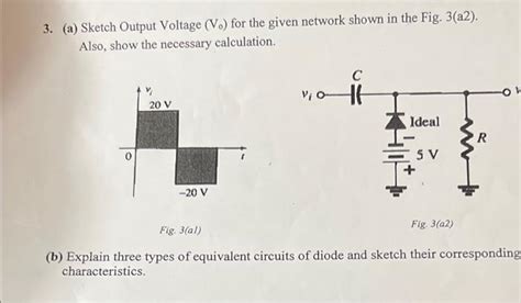 solved 3 a sketch output voltage v0 for the given