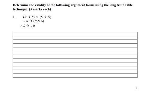 Solved Determine The Validity Of The Following Argument Chegg Com