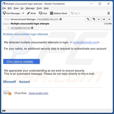 Multiple Unsuccessful Login Attempts Email Scam Removal And Recovery Steps