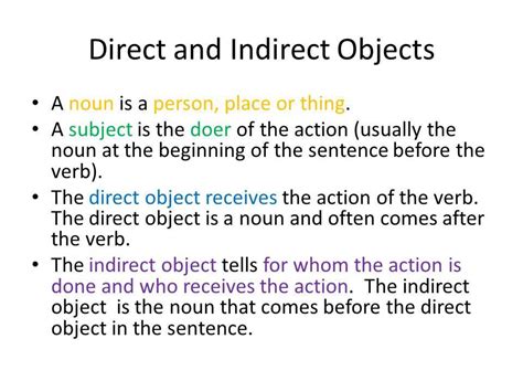 A Visual Guide To Understanding Direct And Indirect Objects In Diagrams