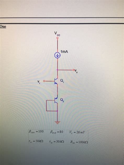 Solved Draw Small Signal Model Of The Amplifiercalculate The