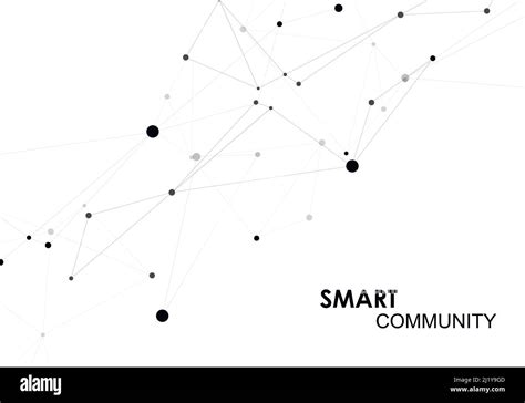 Connection Structure And Network Abstract Background Stock Vector Image