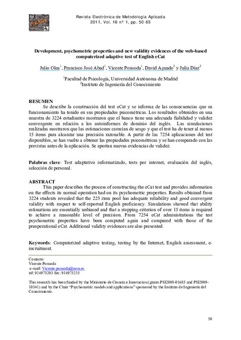 Pdf Development Psychometric Properties And New Validity Evidences Of The Web Based