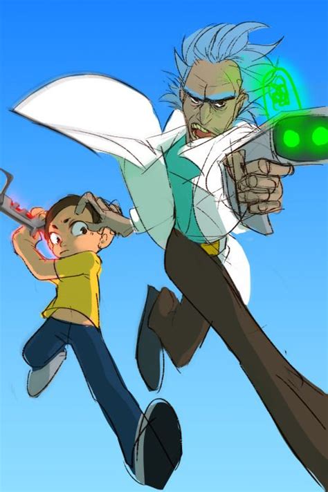 Rick Morty Manga Style Rick I Morty Rick And Morty Morty