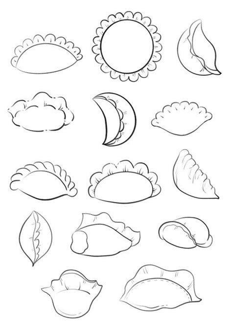 饺子简笔画 饺子简笔画简单又漂亮 苗苗知道