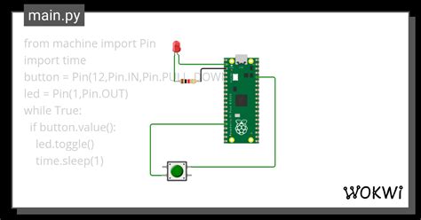 Blink With Micropython Copy Wokwi Esp32 Stm32 Arduino Simulator