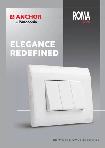 10ax 1 Way Switch One Way Modular Switch At Rs 122piece Anchor