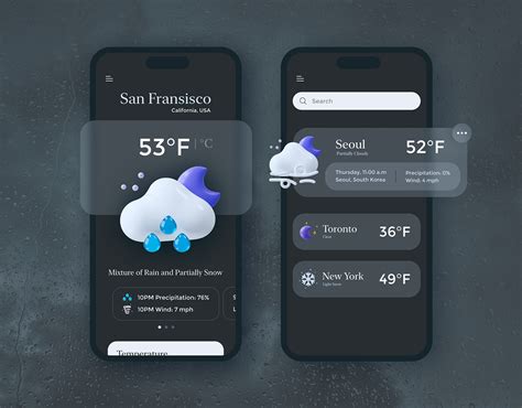 Daily UI Weather App Behance