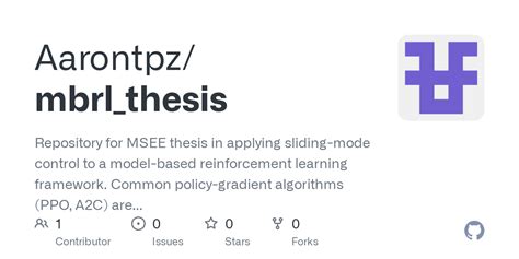 github aarontpz mbrl thesis repository for msee thesis in applying sliding mode control to a