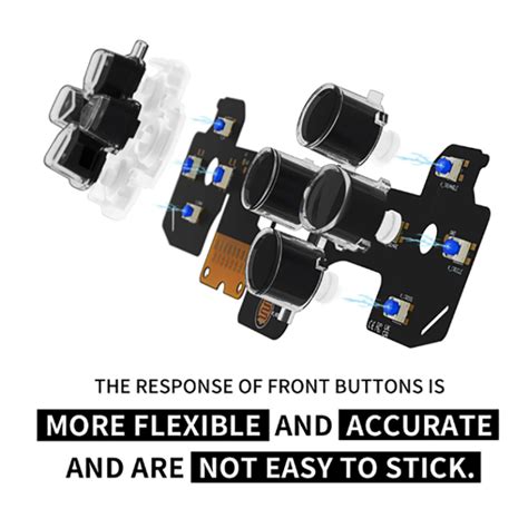 PS Dualsense Button Mod Tactile Clicky Upgraded Face Kit BDM