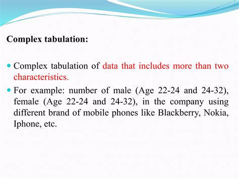 Biostatistics Tabulation Of Data Pptx
