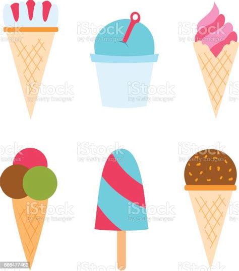 초콜릿 음식 달콤한 차가운 격리 아이콘 간식 콘 맛 있는 과일 사탕 컬렉션 냉동 얼음 만화 다채로운 크림 디저트 벡터 일러스트 레이 션 설정 0명에 대한 스톡 벡터 아트 및