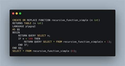 Postgres Recursive Querycte Or Recursive Function