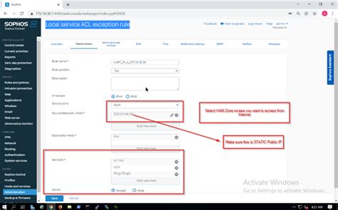 Local Service ACL Exception Rule Command Line Discussions Sophos Firewall Sophos
