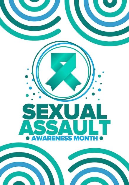 Premium Vector Sexual Assault Awareness Month In April Prevention Of Sexual Violence Social