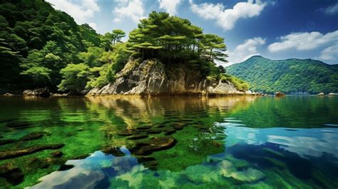 일본의 고요한 자연 석호의 풍경 환상적인 수면 고화질 사진 사진 물 배경 일러스트 및 사진 무료 다운로드 Pngtree