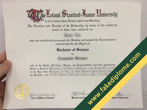 How To Replicate Stanford University Degree Certificate